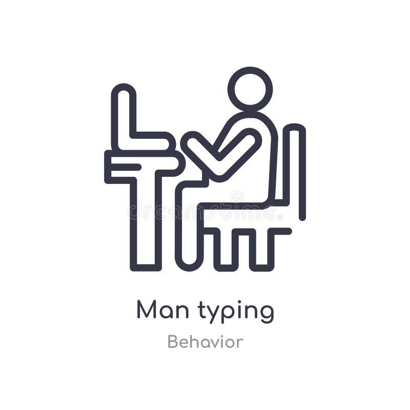 Person Typing Icon