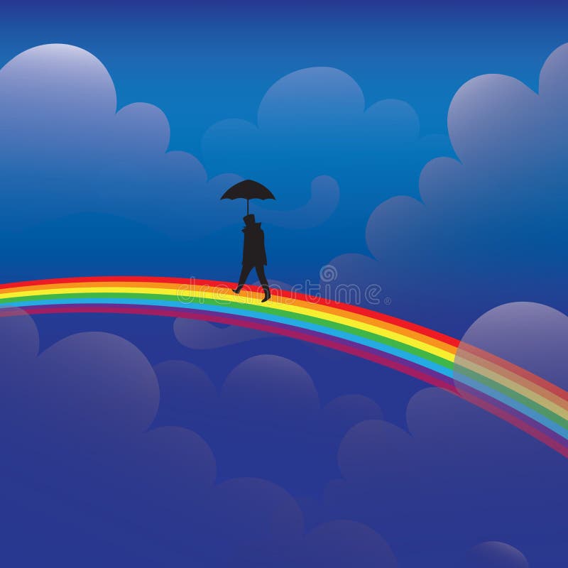 Clouds Rainbow Walk Stock Illustrations – 90 Clouds Rainbow Walk Stock ...