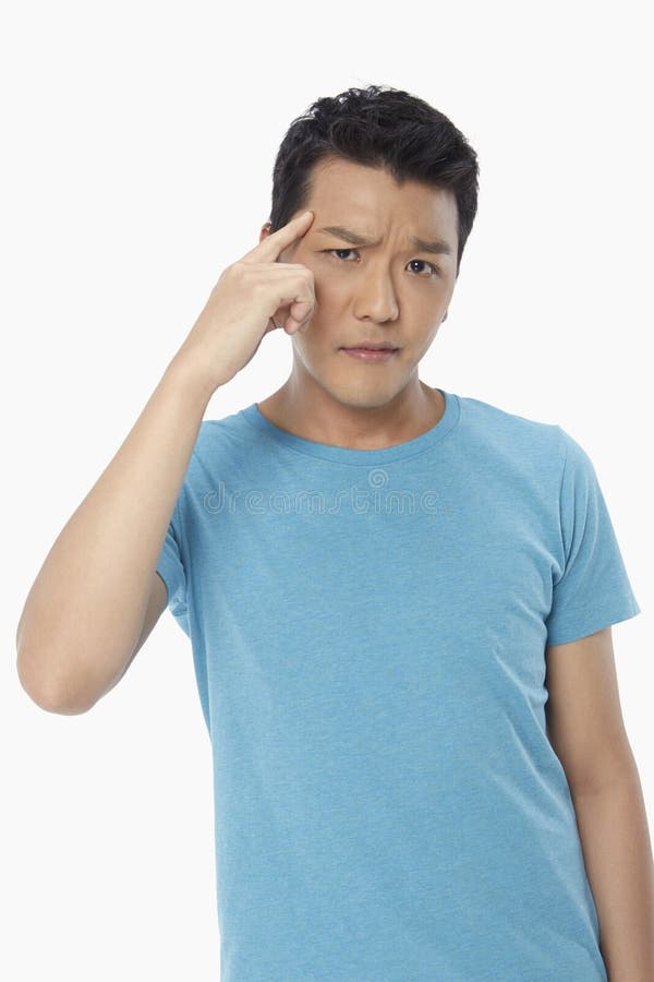 Man with an Uncertain Look on His Face Stock Photo - Image of unsure ...