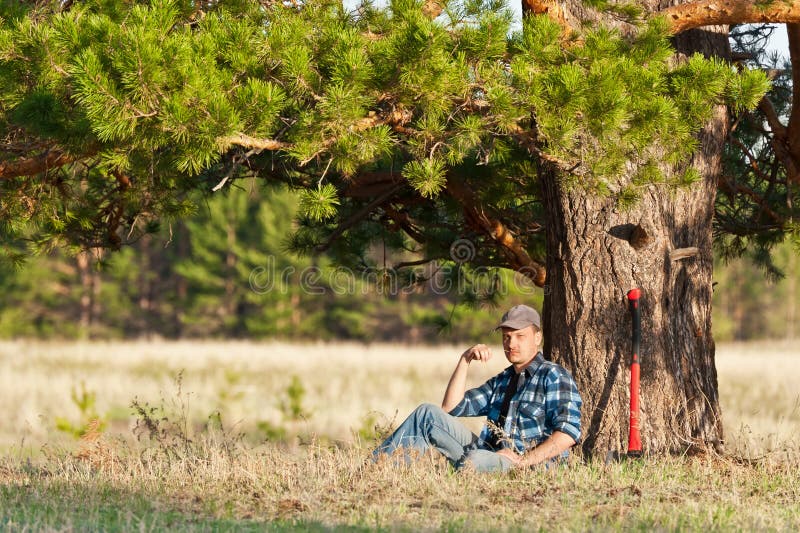 Back View of a Peeing Man in the Nature Stock Image - Image of peeing ...