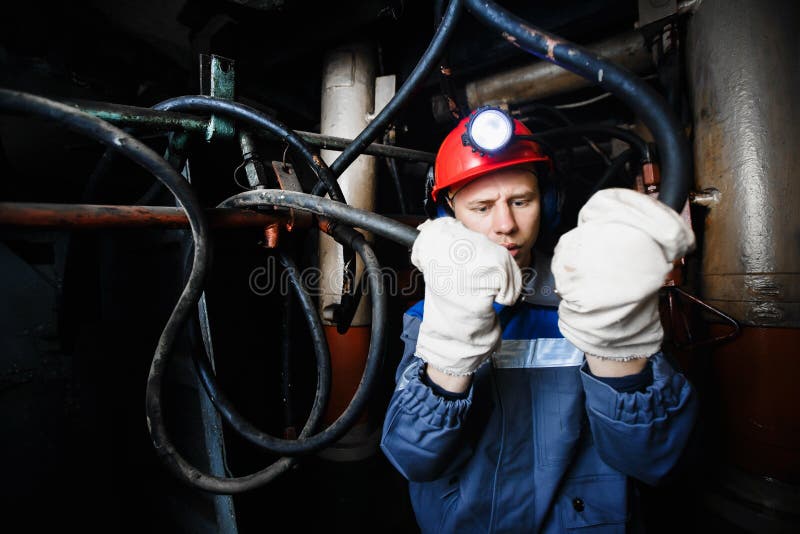 Young miner man stock image. Image of helmet, machine - 128802063