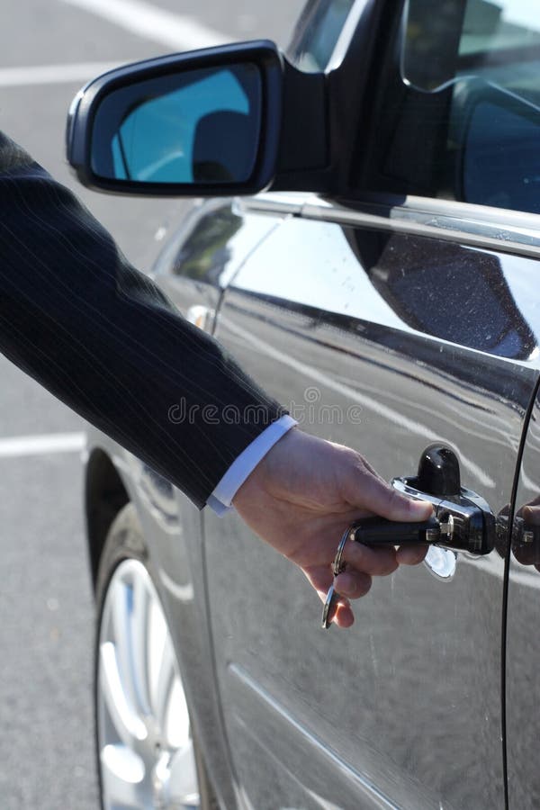Man unlock car stock image. Image of unlocking, trip, road - 6573859