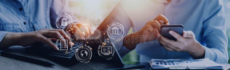 Man Use Laptop with Cloud Computing Diagram Show on Hand. Cloud ...