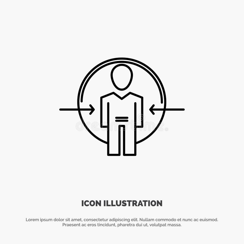 Man, User, Login, Id, Identity Line Icon Vector Stock Vector ...