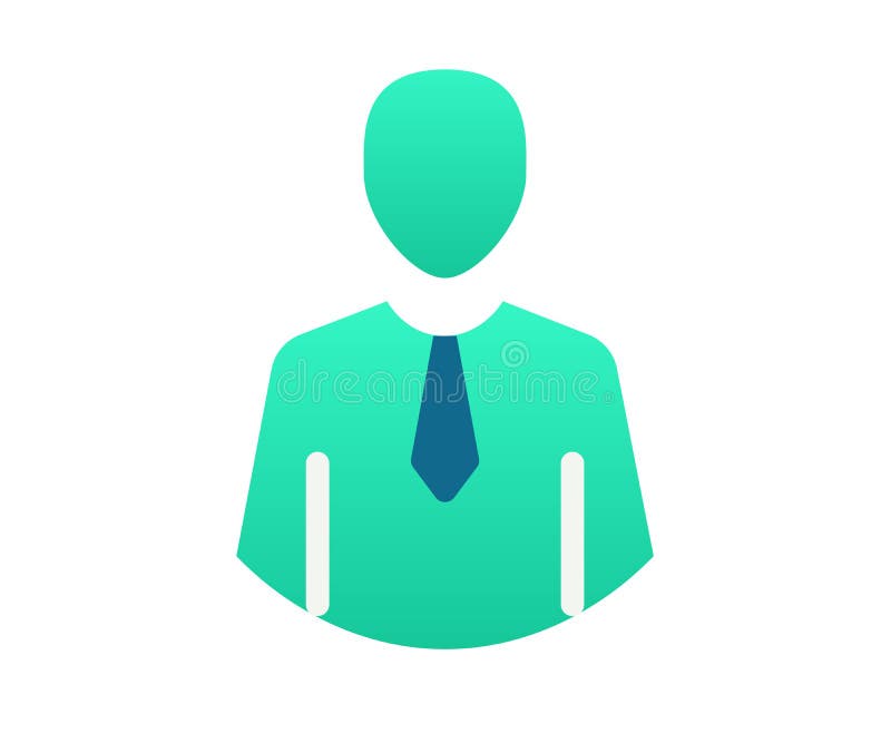 Man User Profile Single Isolated Icon with Gradient Style Stock Vector ...