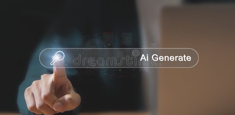 Man Uses AI Software To Create Images with Interface AI Image Generator ...