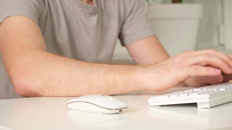Young Boy Typing on Laptop Keyboard in Close-up View during Daytime ...
