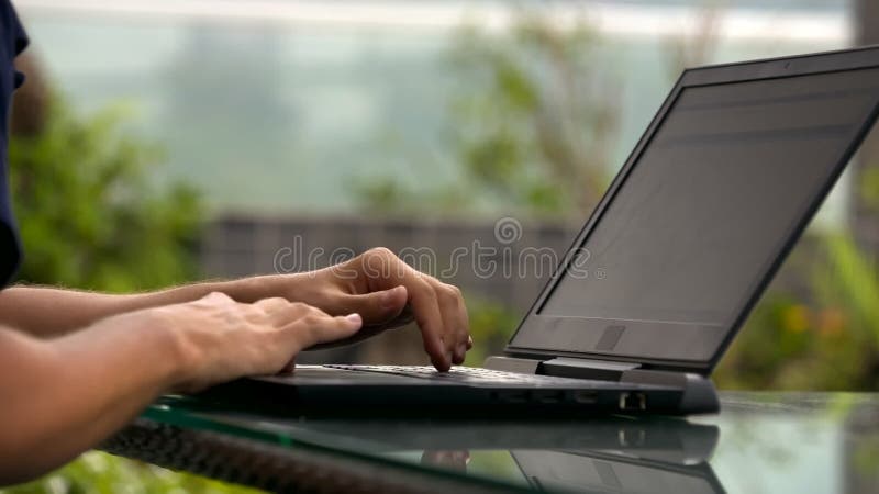 Man Uses Programming Language To Create Website Stock Footage - Video ...