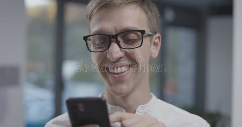 Man Using Apps on His Smartphone Stock Footage - Video of holding ...