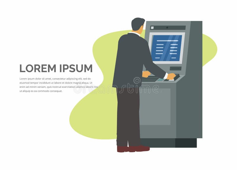 Man Using Atm Stock Illustrations – 514 Man Using Atm Stock ...