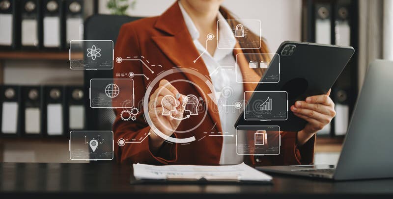 Man Using Chat Bot in Smartphone Intelligence Ai. Chat with AI ...