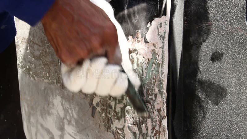 Man using a chisel stock video. Video of detail, craftsmanship - 56577463