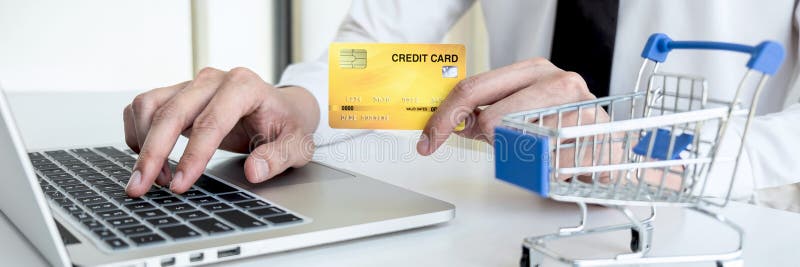 Man Using Credit Card Register Security Code Payments Online Shopping ... Man Using Credit Card Register Security Code Payments Online Shopping ...