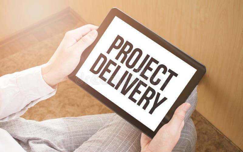 Man Using Digital Tablet, Close-up, Coffee and Keyboard on the ...