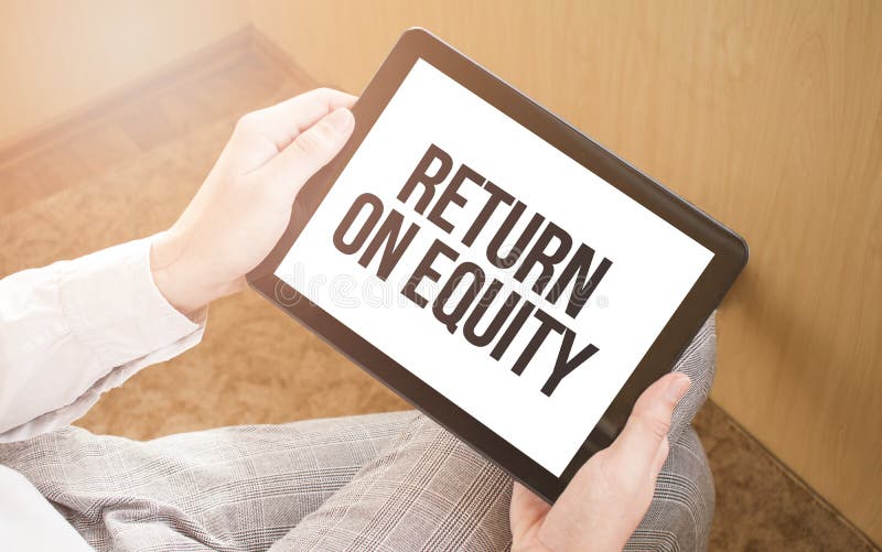 RETURN on EQUITY Text Written on Notebook with Chart Stock Photo ...