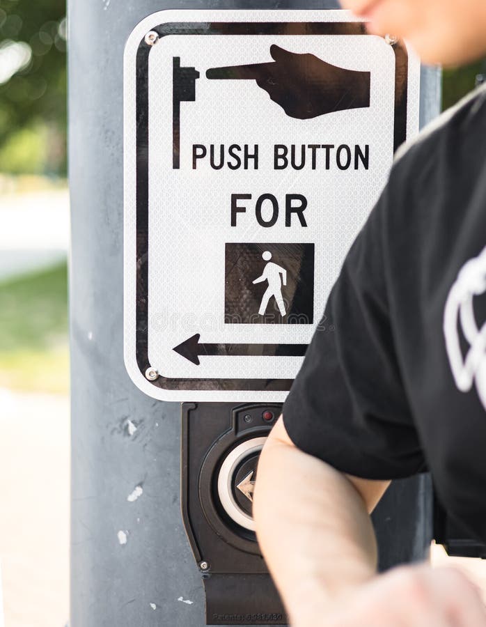 Push for Crosswalk stock photo. Image of crosswalk, forward - 24470432
