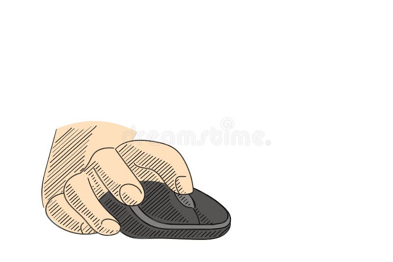 Man Using Mouse Stock Illustrations – 247 Man Using Mouse Stock ...