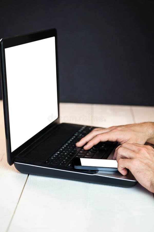 Man using his laptop stock photo. Image of space, creative - 62325654