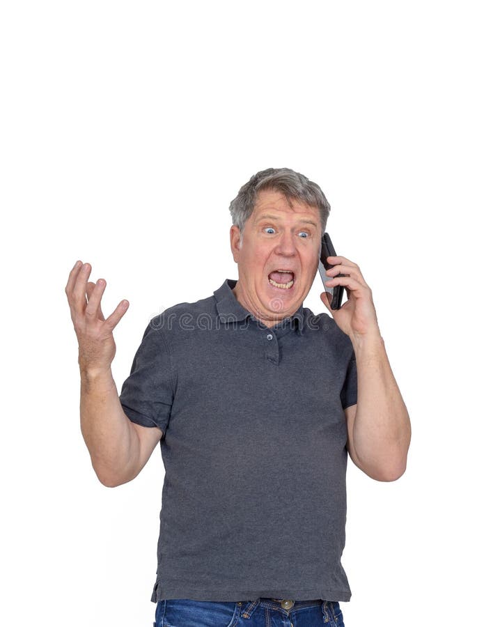 Man using his mobile stock photo. Image of white, modern - 138868644