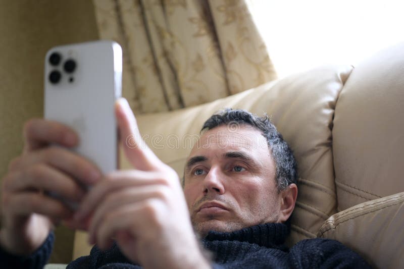 Man Using Iphone 13 Pro Max Stock Photos - Free & Royalty-Free Stock ...