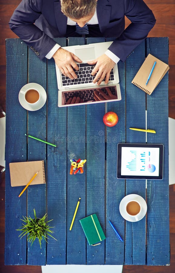 Man using laptop stock image. Image of businessperson - 68463133