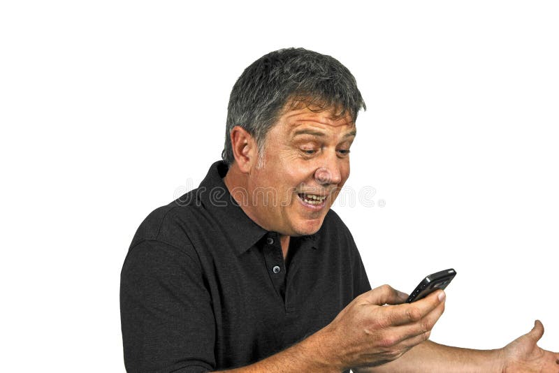 Man using the mobile stock image. Image of beautiful - 33706869