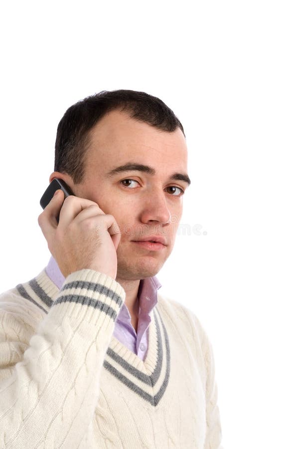 Man using mobile phone stock photo. Image of contact - 12461190