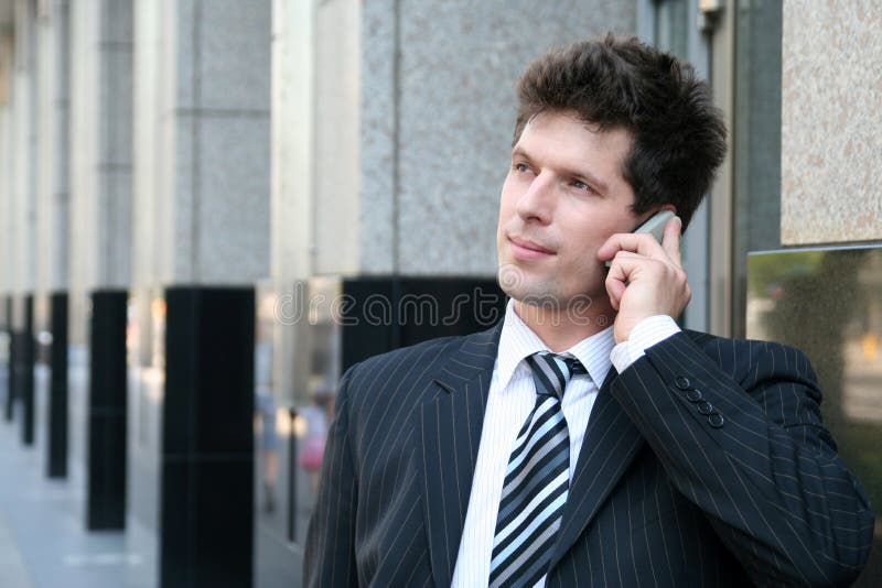 Man using a mobile phone stock photo. Image of outdoors - 2794054