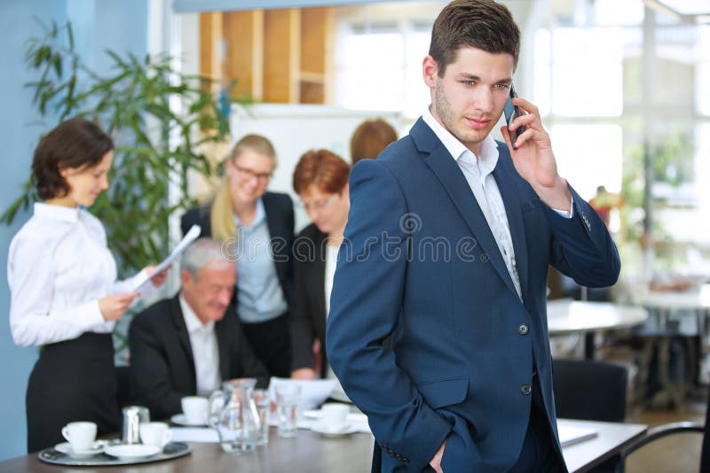 Success with cell phone stock photo. Image of beauty - 10440094