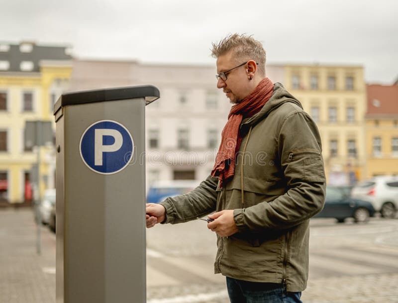 Man Using Parkin Meter Parking Stock Photos - Free & Royalty-Free Stock ...