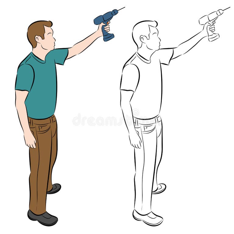 Drill Bit Line Drawing Stock Illustrations – 270 Drill Bit Line Drawing ...