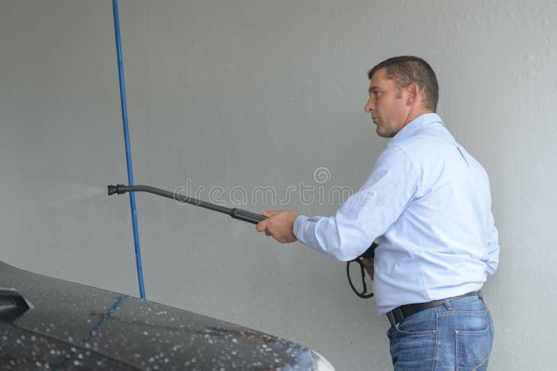 Man Using Power Tool In Residential Setting Stock Image - Image of ...