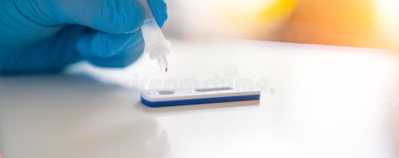Man Using a Rapid Antigen Test Kit. Rapid Antigen Testing is a ...