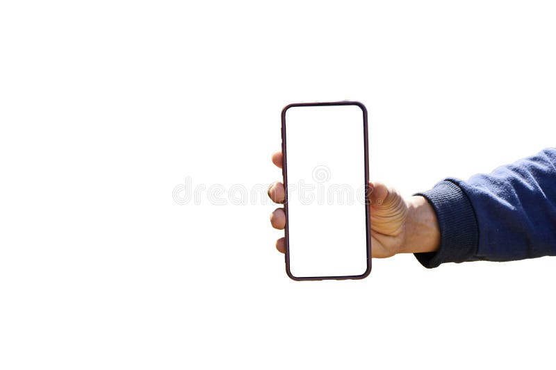 Smartphone. Blank Screen Mobile Phone for Graphic Display Montage ...
