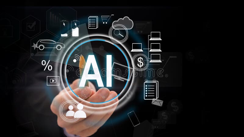 Man Using Technology Smart Robot AI, Artificial Intelligence by Enter ...