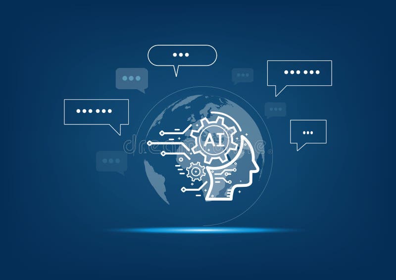 Man Using Technology Smart Robot Artificial Intelligence By Enter