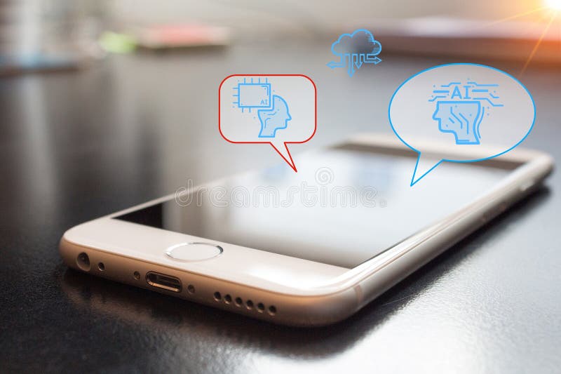 Man Using Technology Smart Robot, Artificial Intelligence by Enter ...