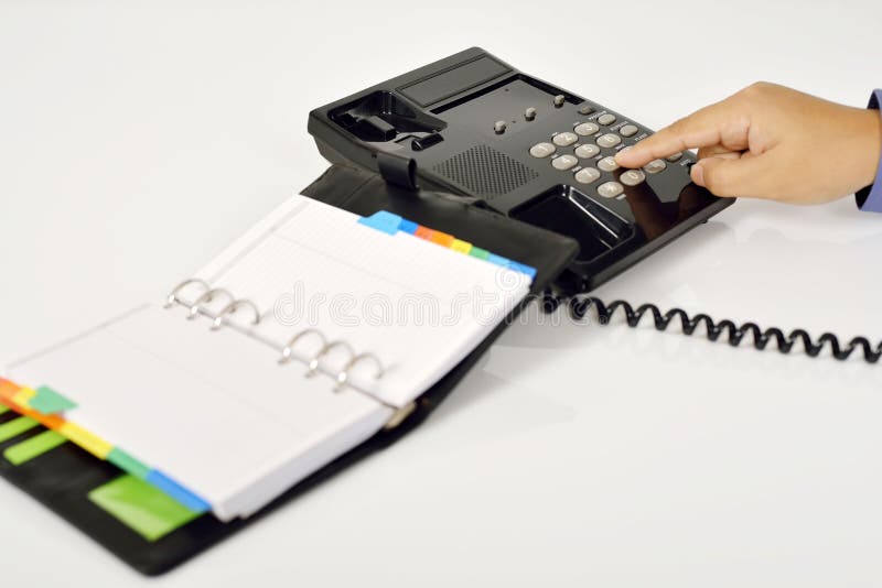 Man Using a Telephone stock image. Image of phone, conversation - 45778755