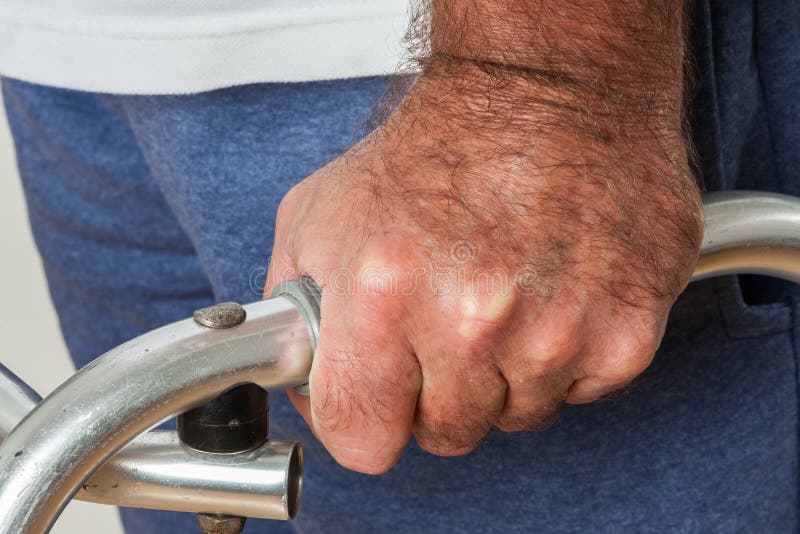 Man using a walker stock image. Image of legs, property - 71876233