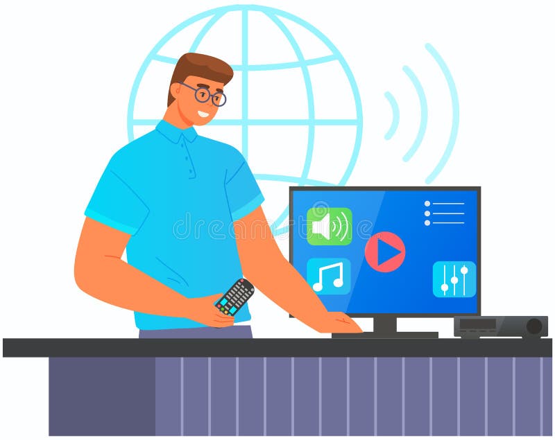 Connected Tv Icon Stock Illustrations – 178 Connected Tv Icon Stock ...