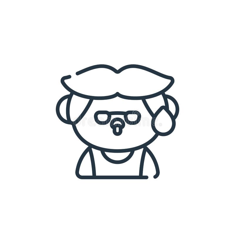 Man Vector Icon. Man Editable Stroke. Man Linear Symbol for Use on Web ...