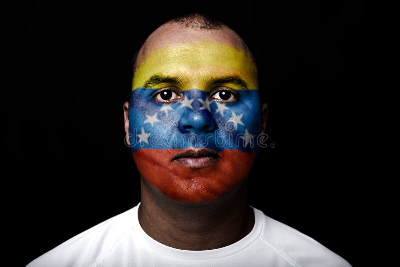 Man Venezuela Uruguay flag stock image. Image of copa - 73094851