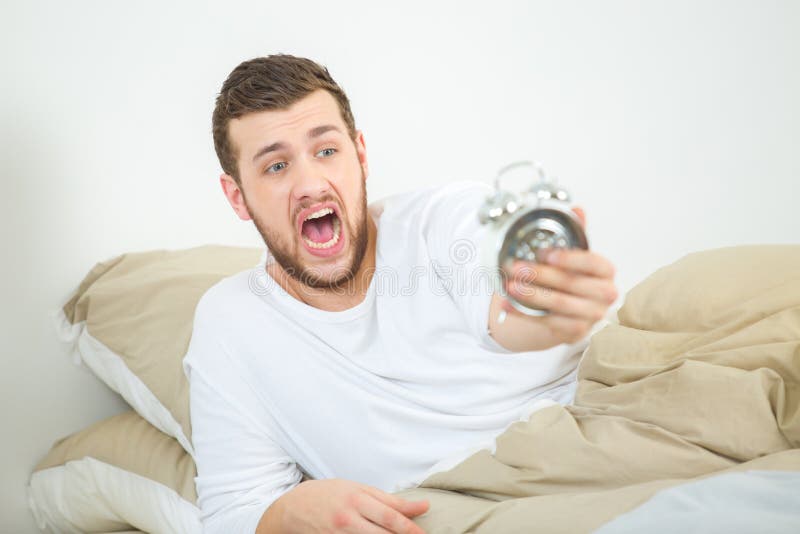 Man very late for work stock photo. Image of clock, people - 217134346