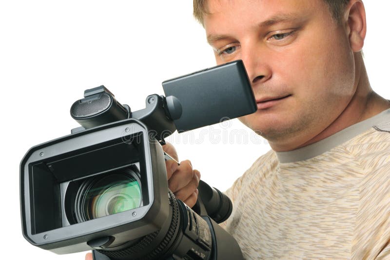 Cameraman. stock photo. Image of objective, creativity - 22989842