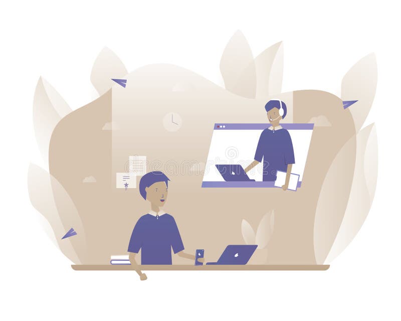 Student Viewing Computer Stock Illustrations – 52 Student Viewing ...