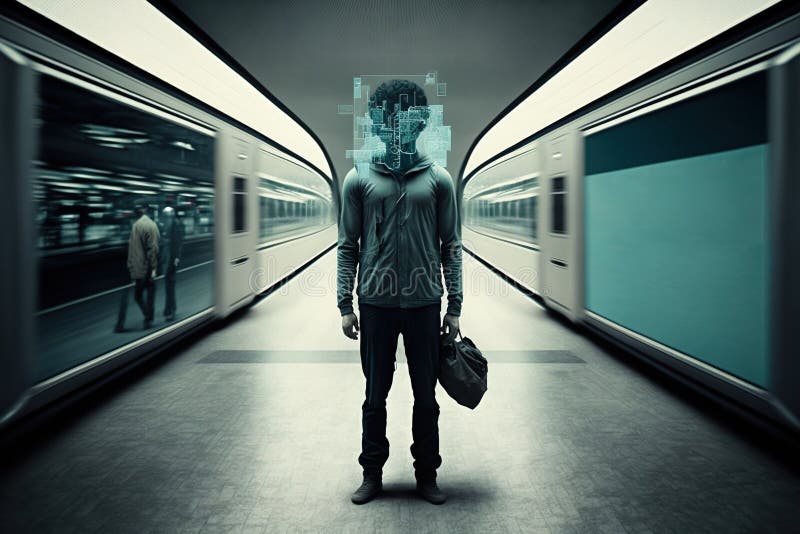 Man in a Virtual World, Concept of Simulated Reality and Augmented ...