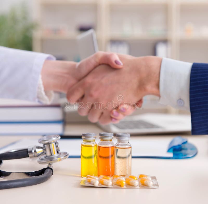 Man Visiting Doctor for Routine Check-up Stock Image - Image of ...