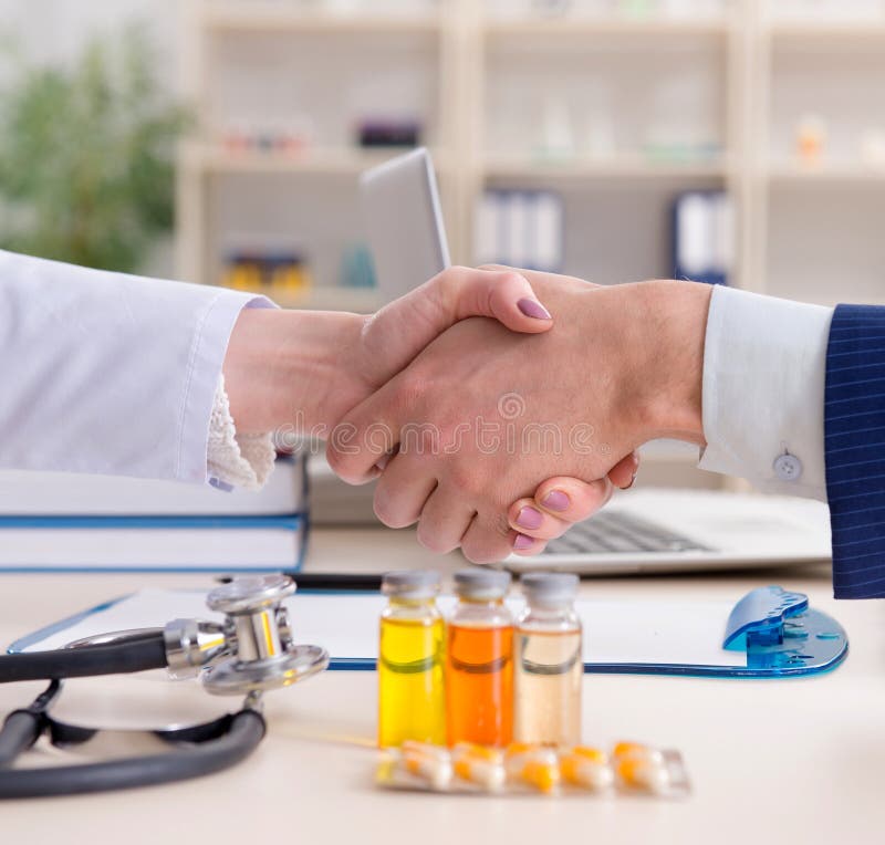 Man Visiting Doctor for Routine Check-up Stock Image - Image of hands ...