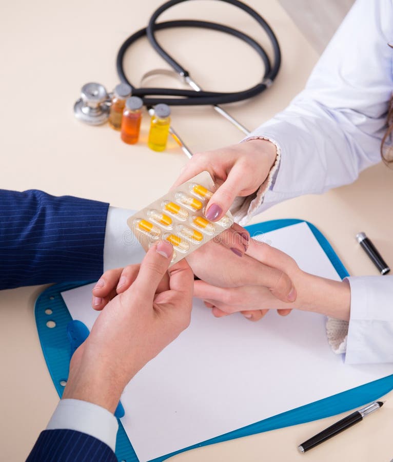 Man Visiting Doctor for Routine Check-up Stock Photo - Image of medical ...
