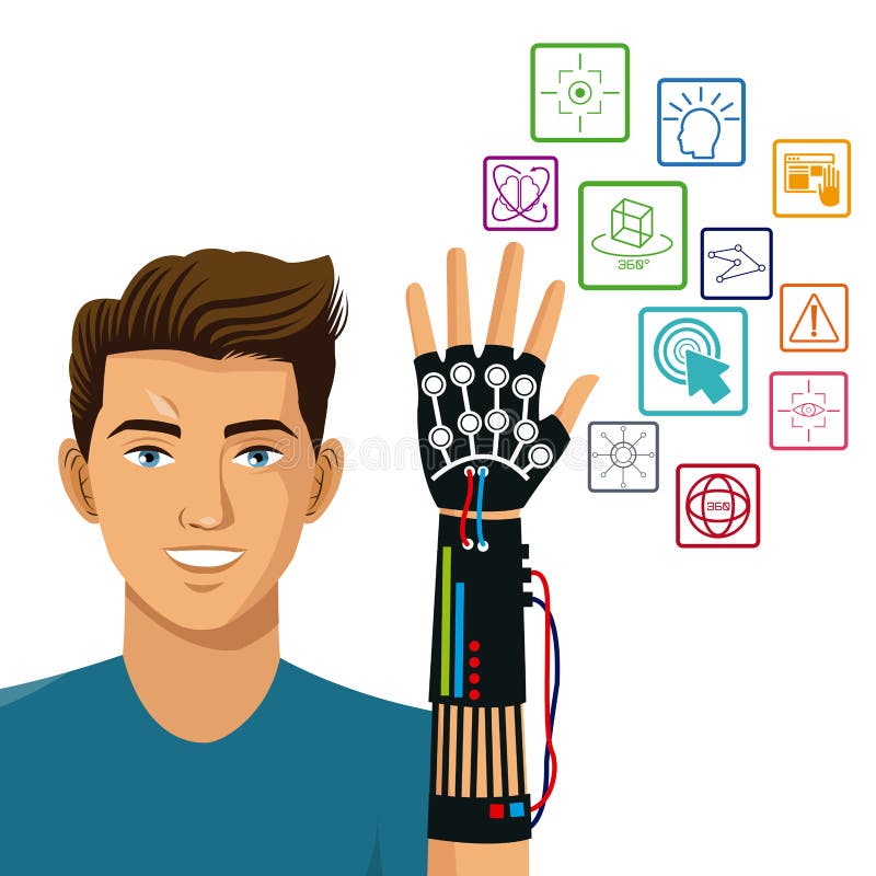 Smart Palm Identification Icon Outline Vector. Biometric Recognition ...